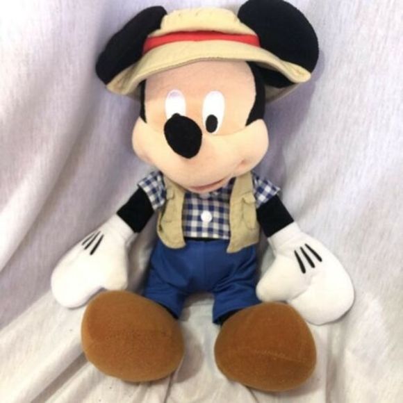 Disney | Toys | Disney Parks Plush Fisherman Mickey Mouse Stuffed ...